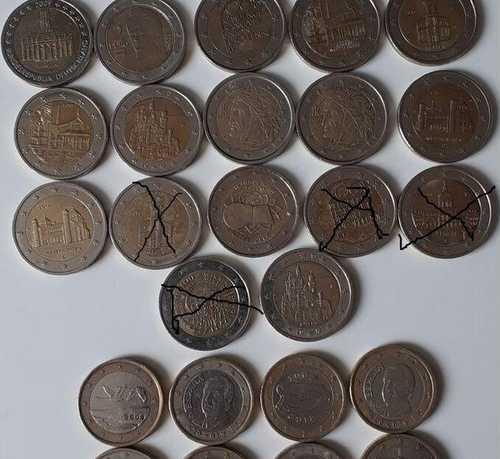 Монеты 1 и 2 евро