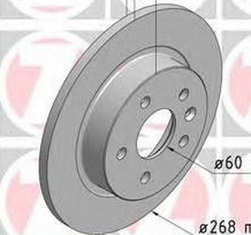 Диск тормозной (цена за 1 шт.) 430.2622.20