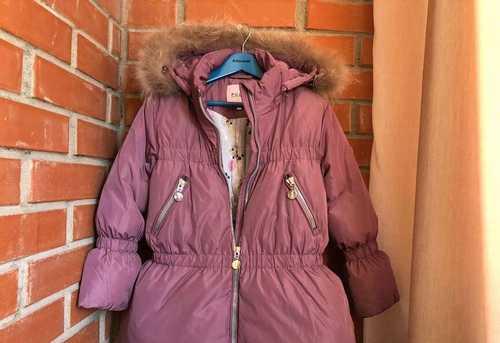 Зимняя куртка пуховик pulka на девочку