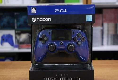 Геймпад проводной Nacon Compact PS4/PC синий