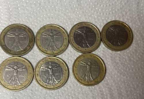 Монеты 1 евро 1 Euro