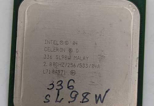 Процессор Intel Celeron D 336, SL98W