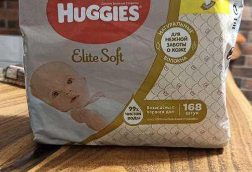 Влажные салфетки Huggies elite soft старая версия