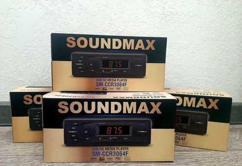 Автомагнитола soundmax,USB, AUX,SD. Новые