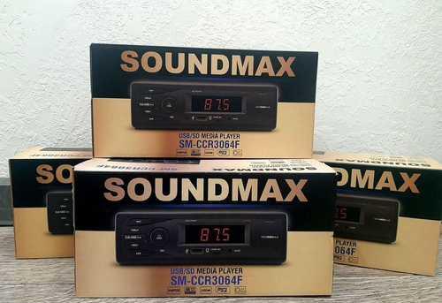 Автомагнитола soundmax,USB, AUX,SD. Новые