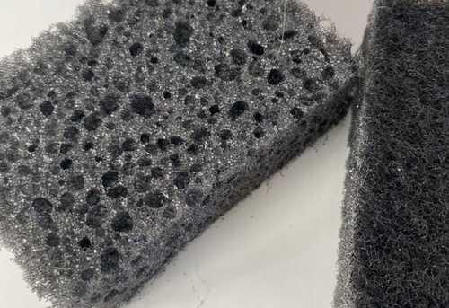 Черные губки для мытья посуды