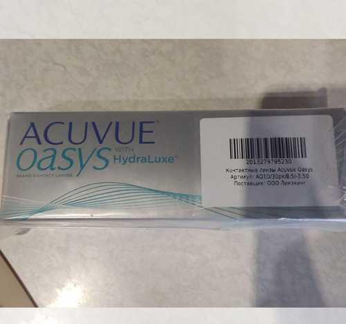 Линзы контактные acuvue oasys однодневные