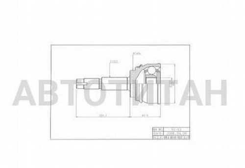 ШРУС внешний NI-61 Nissan Sunny B15 QG15DE 4WD 98