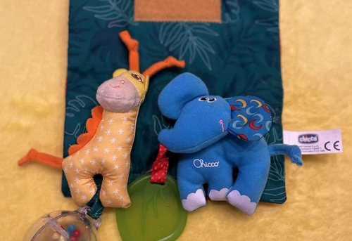Подвесная игрушка на коляску Chicco Жираф и слоник