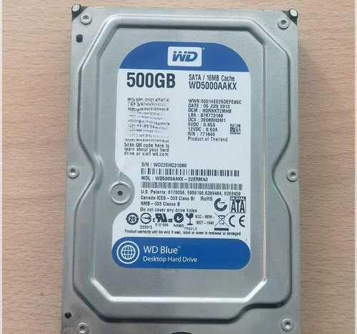 Жесткие диски WD Blue 500Гб 3.5"