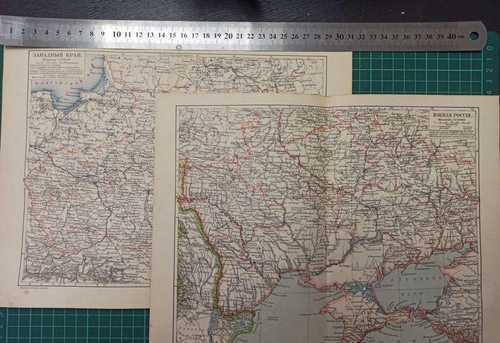 Антикварные карты России 1900-1905 г