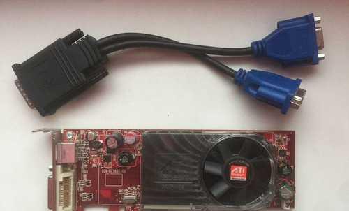 Уникальная ATI Radeon HD 2400 XT с 2х VGA (D-Sub)