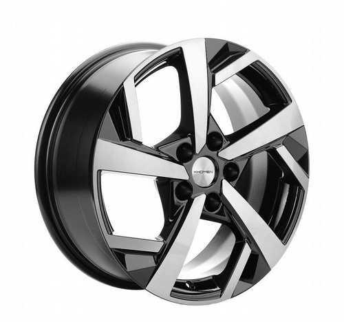 Литые диски 7x17 5x114.3 66.1 ET40 khomen KHW 1712 black-FP