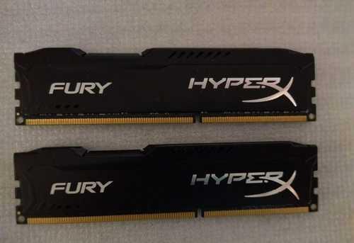 8 Gb DDR3-1600 Kingston HyperX fury Black