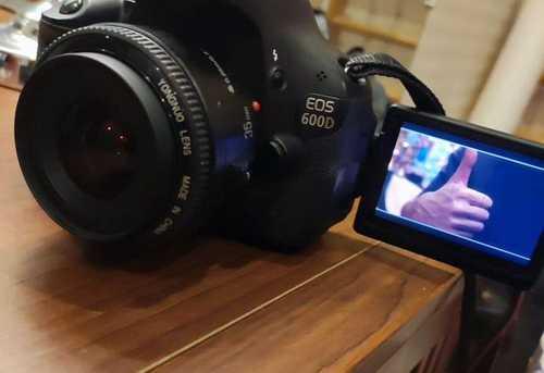Canon 600d + объектив 35mm f/2.0