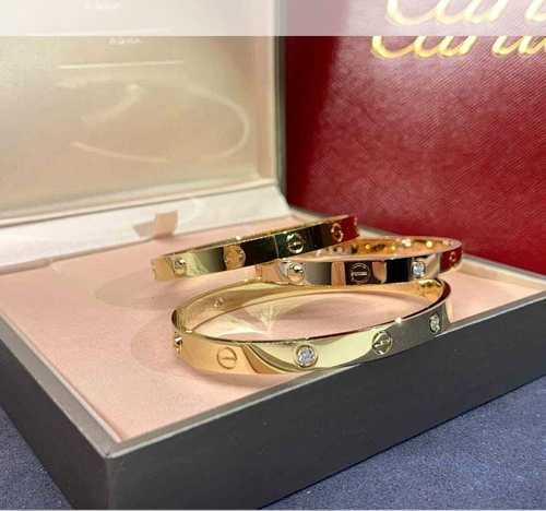 Браслет Cartier Love, 4 бриллианта 0,33ct