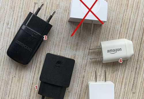 USB зарядки разные, 5В 1А