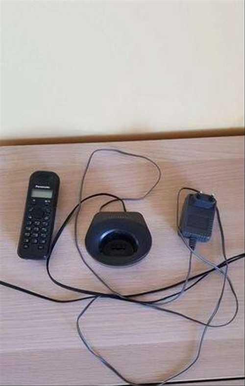 Радио телефон panasonic, с базовой станцией и б/п