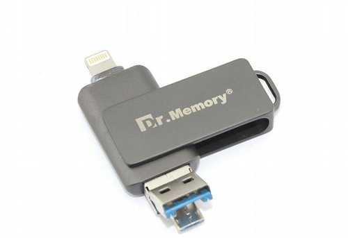 Флешка USB Dr. Memory 051 4Гб, USB 3.0, черный