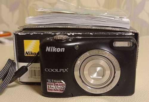Компактный фотоаппарат nikon cool pix L27