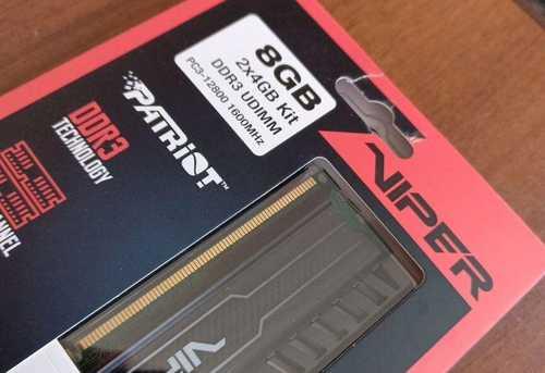 Оперативная память Patriot Viper DDR3 8 gb (2x4Gb)