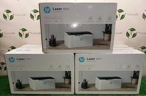 Принтер лазерный HP Laser 107r, ч/б, A4, белый