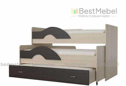 Кровать выдвижная для двоих детей