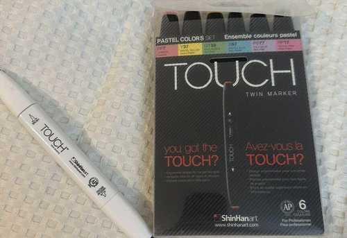 Набор маркер Touch Pastel Colors + черный