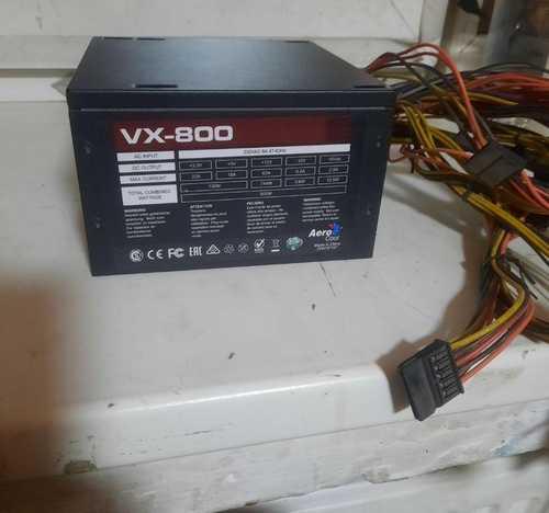 Блок питания vx 800w aerocool