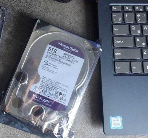 Новый Жесткий диск WD Purple 6 Tb с чеком