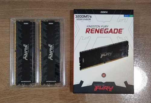 Kingston Fury Renegade DDR4 3200 мгц 2x16 гб
