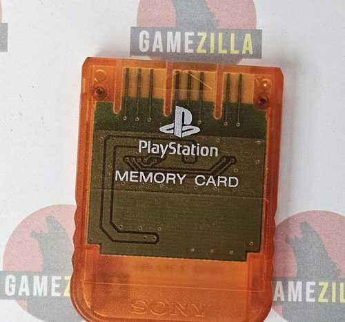 PS1 Memory Card Прозрачная Красная