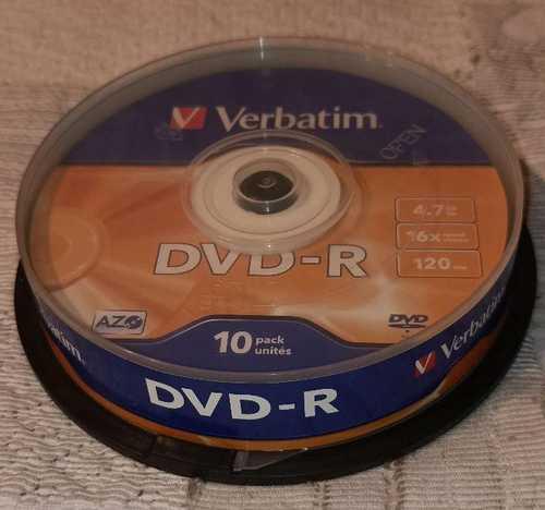 Диск DVD-R для записи (болванка) 4,7 гб