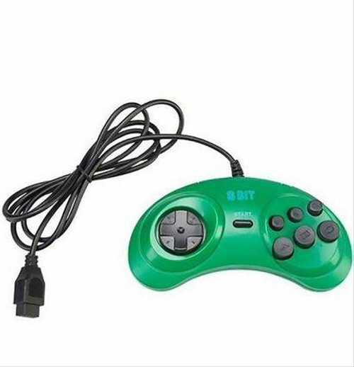 Джойстик Dendy Controller (форма Sega) 9р green уз