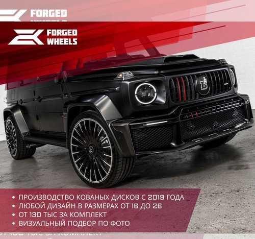 Кованые диски mercedes G63 GLS GLE GLC R20-R23