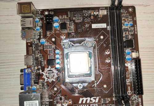 Материнская плата мsi H81М-E33 с Pentium G3260