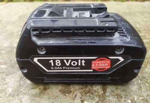 Аккумулятор китайский для Бош Bosch 18 V 6Ач