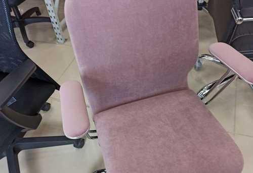 Кресло офисная SU-Mr-4 темно-розовый велюр