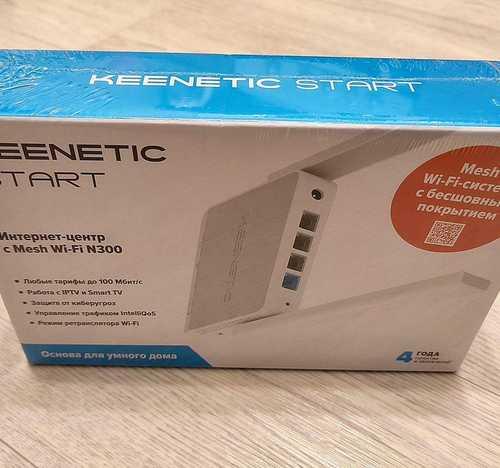 Wi-Fi роутер Keenetic Start (KN-1112) N300 - новый