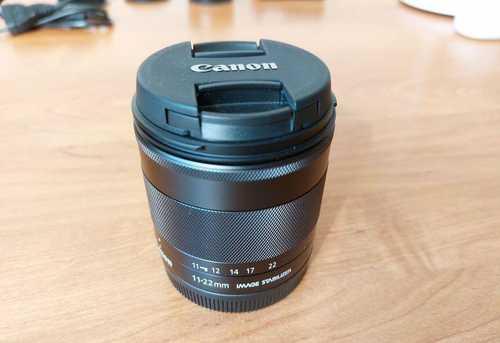 Объектив Canon EF-M 11-22mm f4-5.6 IS STM