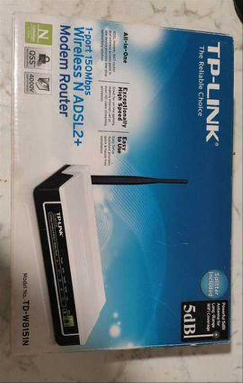 Wifi роутер adsl TP-link