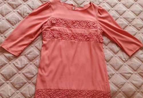 Платье MIA F Италия 44-46 р. кораллового цвета