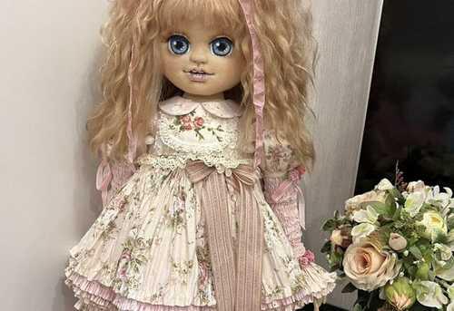 Интерьерная коллекционная текстильная кукла