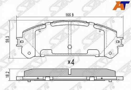 Колодки тормозные перед lexus RX350/450 08/HIG