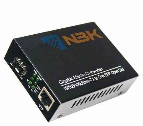 Медиаконвертер NBK NB-1000-SFP 10/100/1000Base-TX