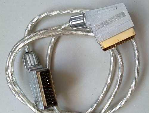 Кабель Thomson Scart/Scart 1,4m экран.(позолочен.)