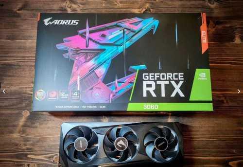 Видеокарта RTX 3060 aorus elite 12gb lhr