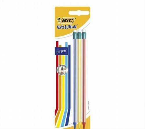 Чернографитовые карандаши Bic (3шт)