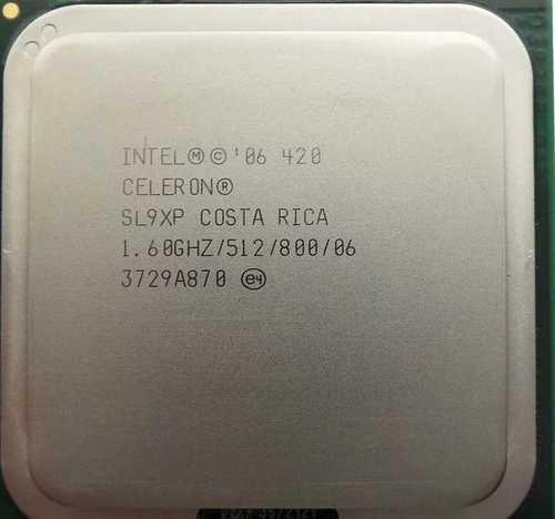 Процессор intel celeron sl9xp