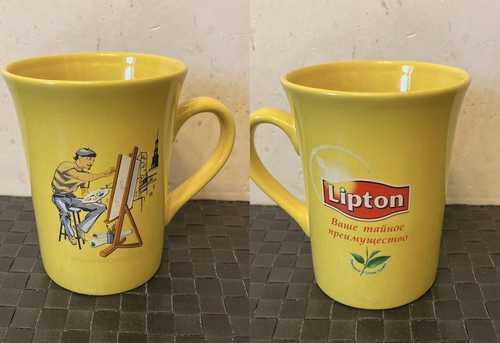 Кружка Lipton фирменная коллекционная